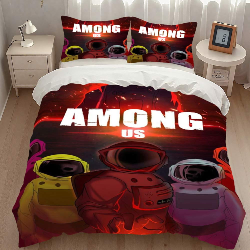 Among Us Toddler Bedding Set Christmas for Child Sheet Comforter Girls Boys Pillow Gifts ...