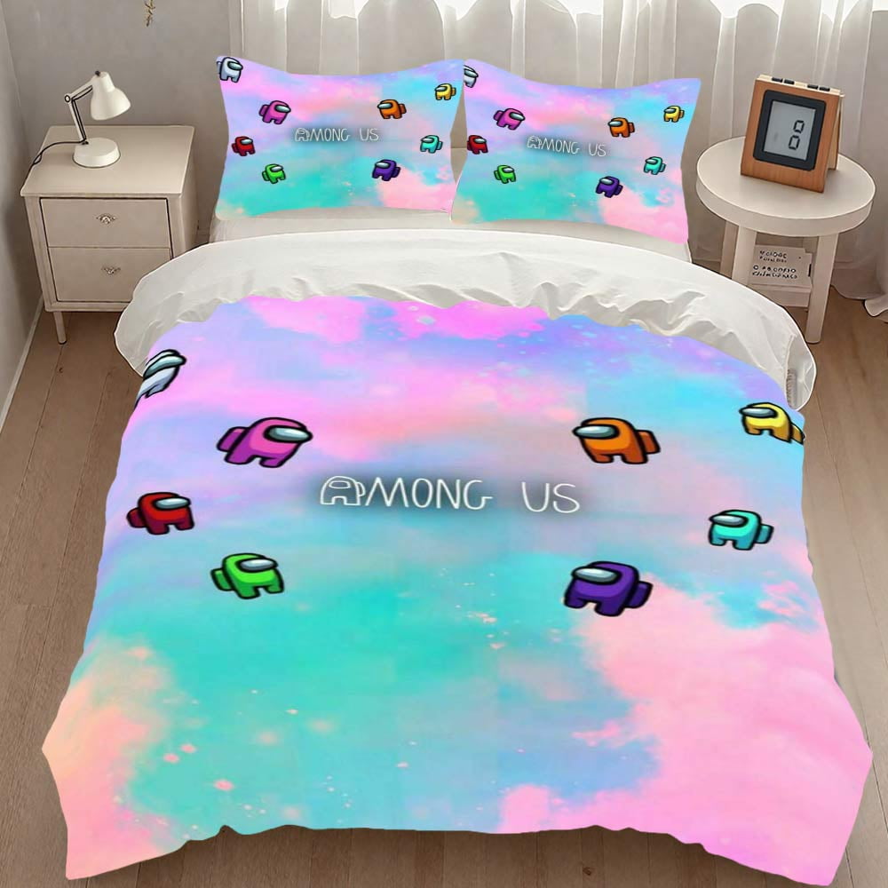 Among Us Toddler Bedding Set for Child Sheet Comforter Girls Boys Pillow Gifts Christmas ...