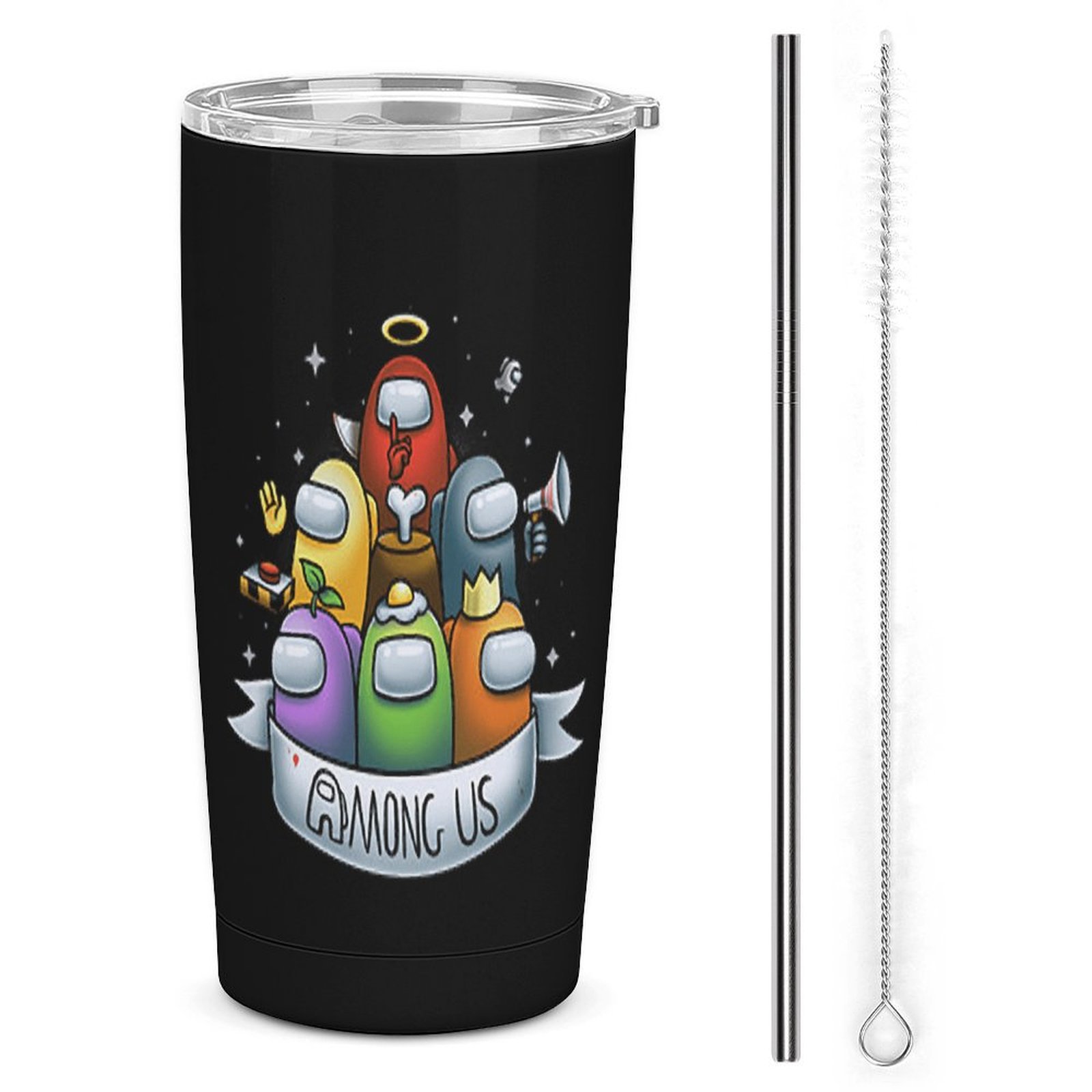 Among Us Travel Coffee Mug Travel Tumbler Cup 20 OZ Tumbler Stainless ...