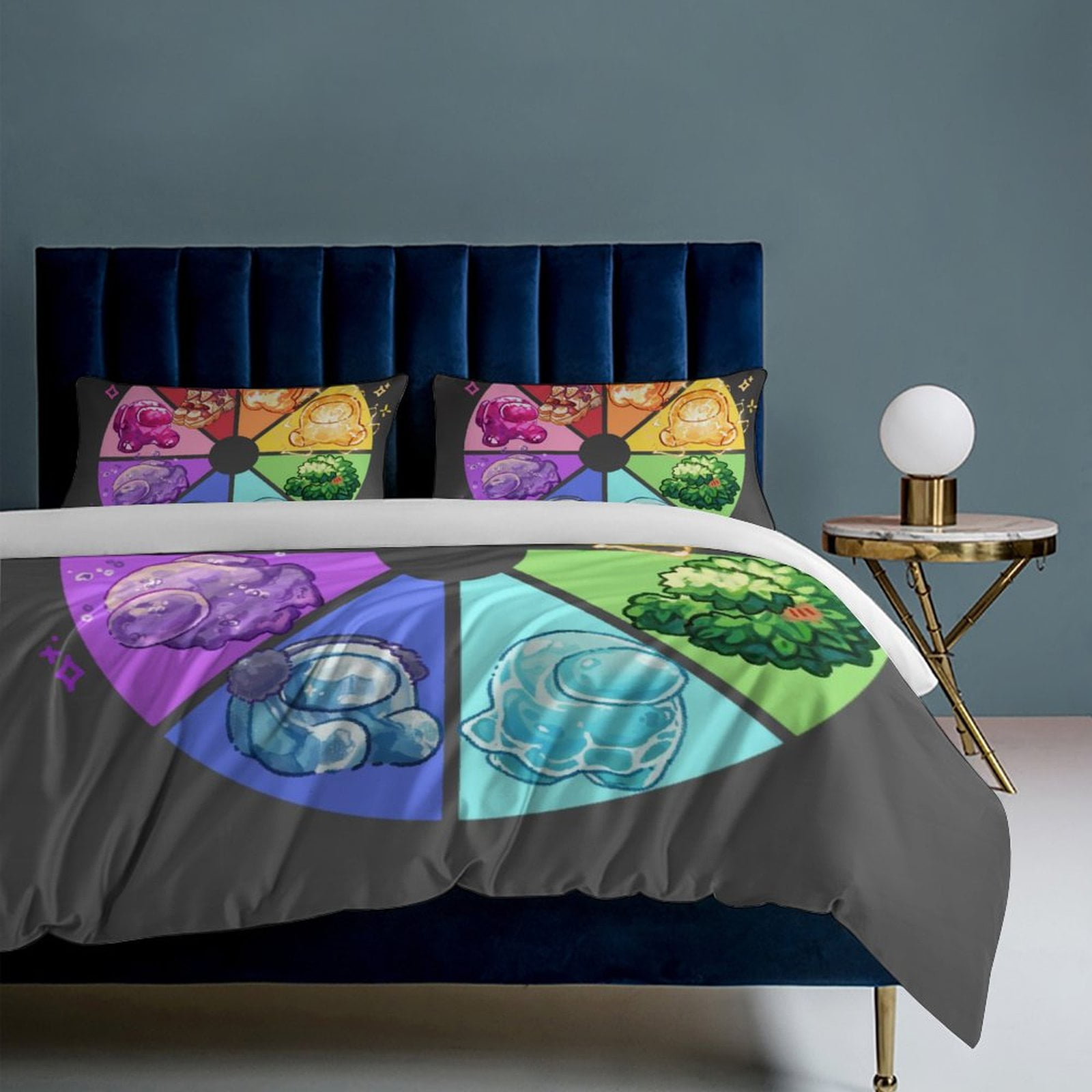 Among Us Turntable Duvet Cover Set for Kids Boys Girls Bed Set Cover ...