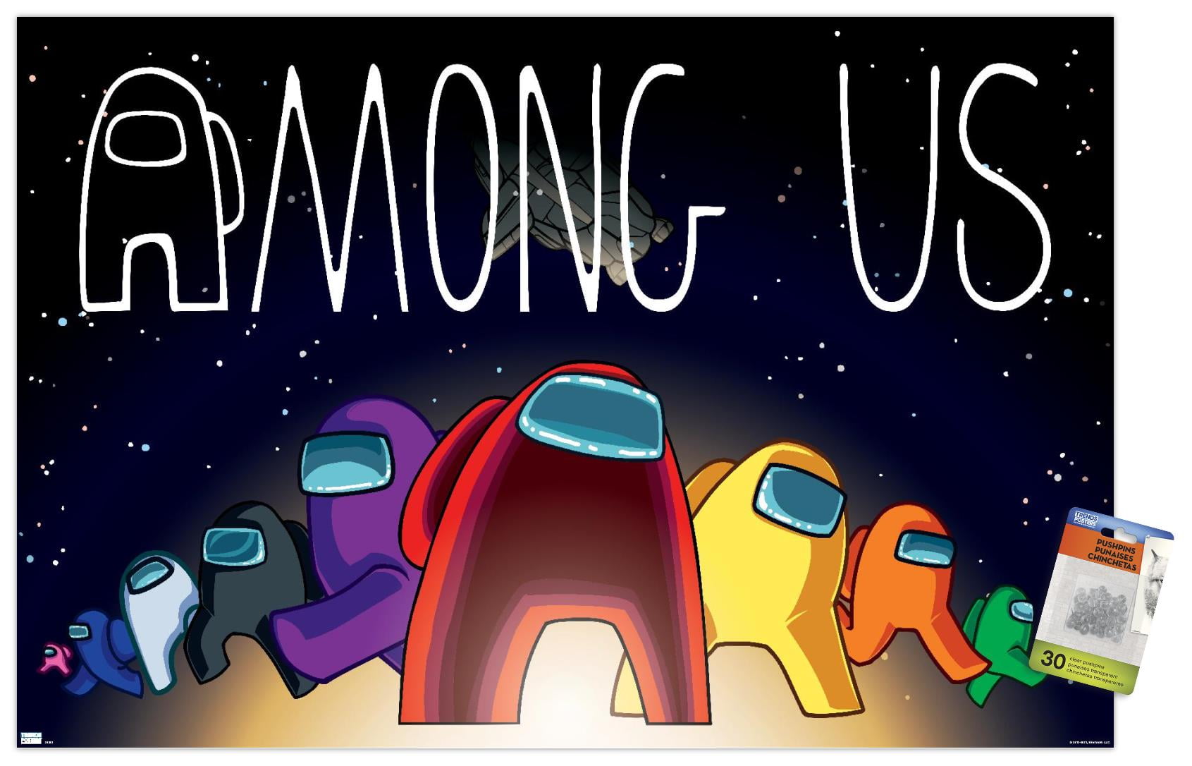 Among Us - Universe Wall Poster with Push Pins, 22.375" x 34" - Walmart.com