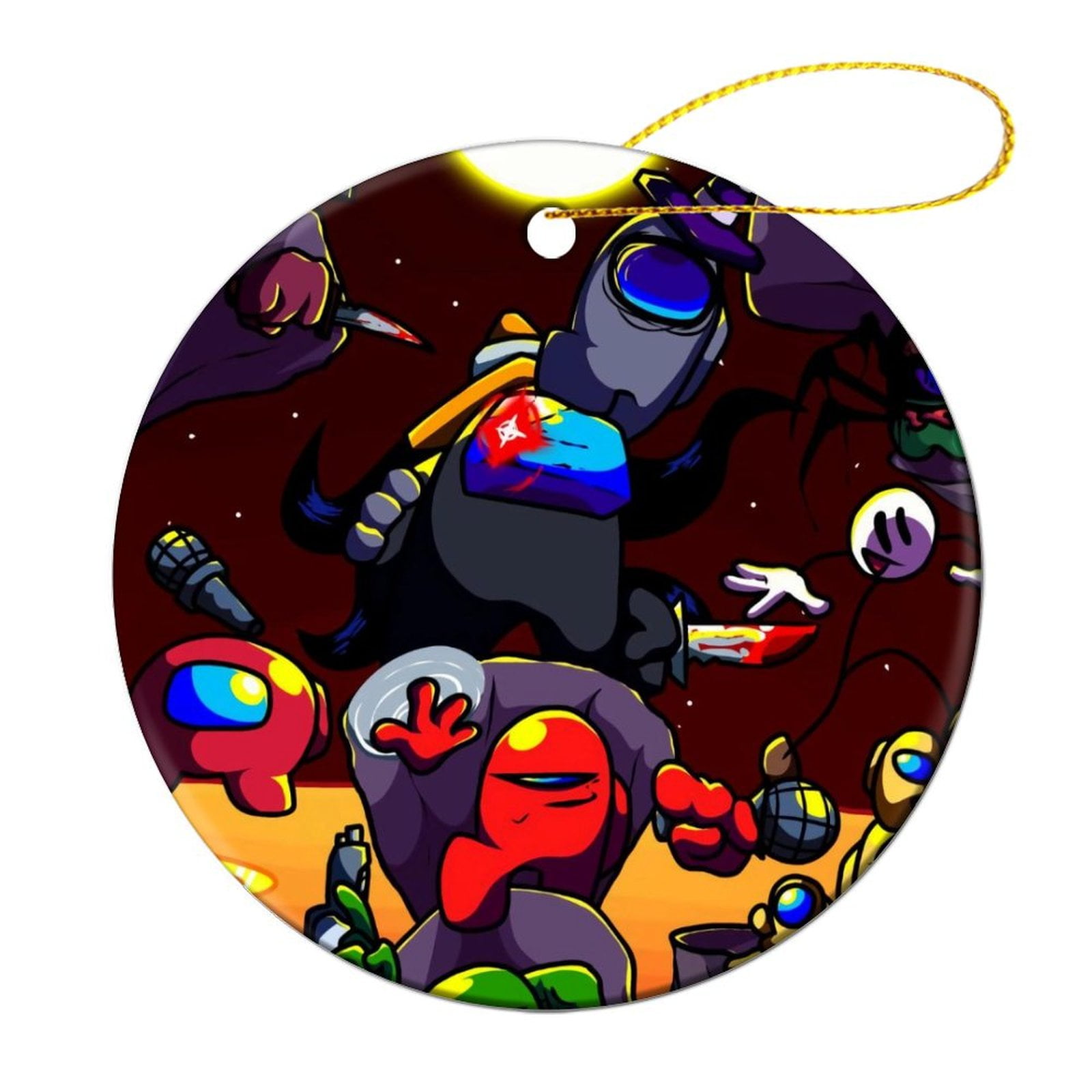 Among Us Vs Impostor Christmas Ornament,Farmhouse Christmas Tree ...