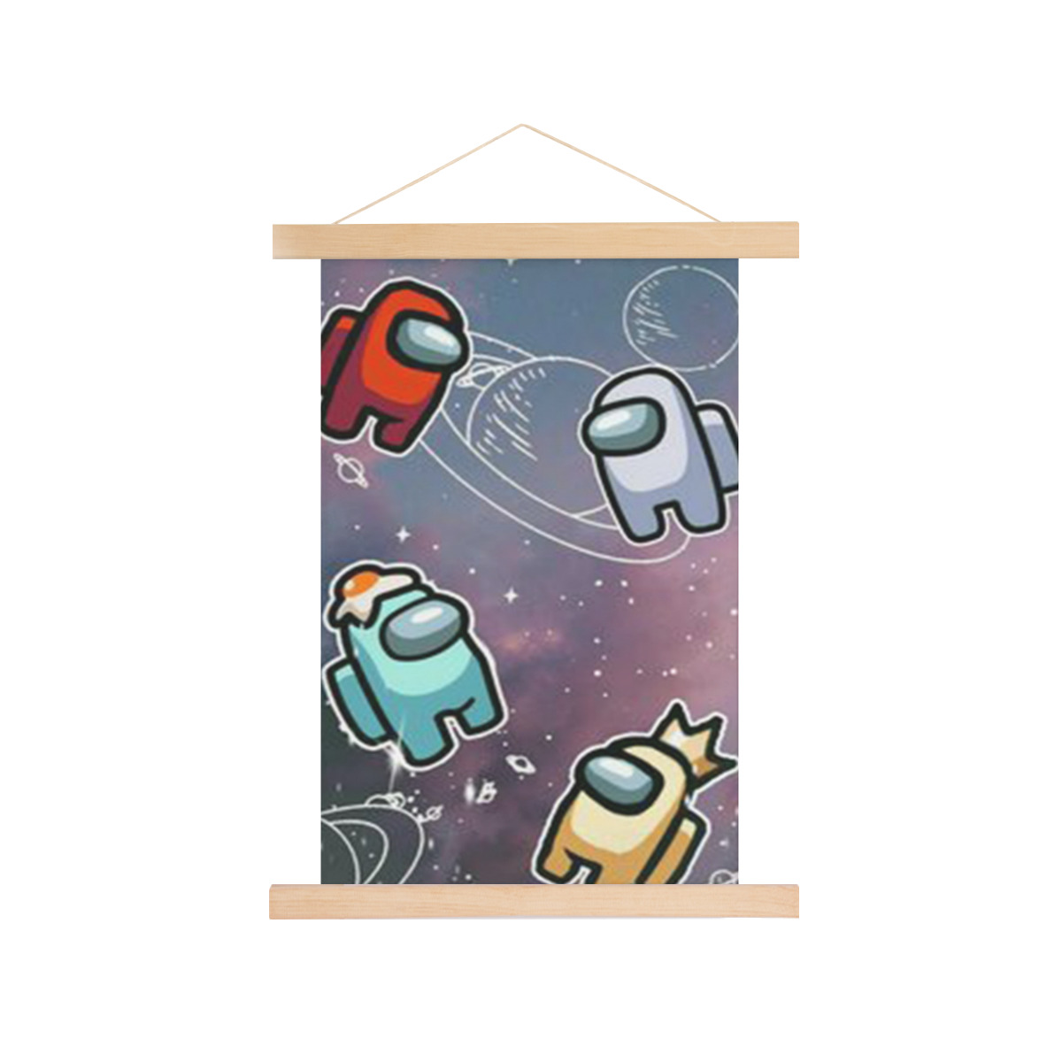 Among Us Wall Decor Fun Cartoon Wall Art for Home Decorating One Size ...