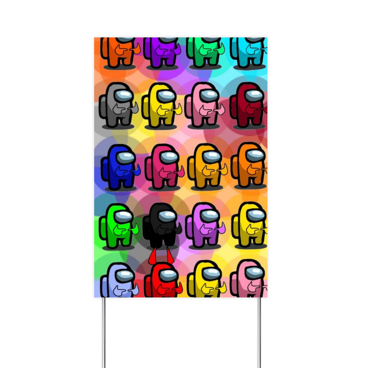 Among Us game Yard Sign Garden Club Farm Bathroom Wall Decor Sign ...