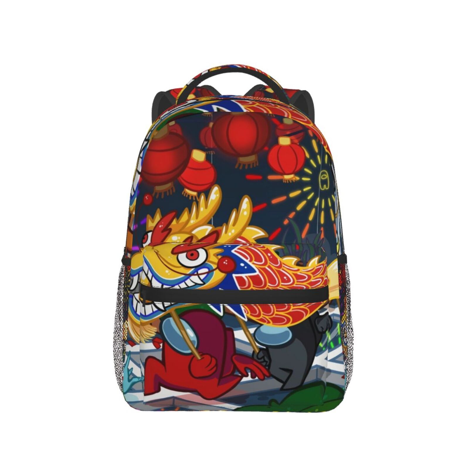 Among Us lion dance Backpack 15.7 Inch,Travel Backpack Lightweight ...
