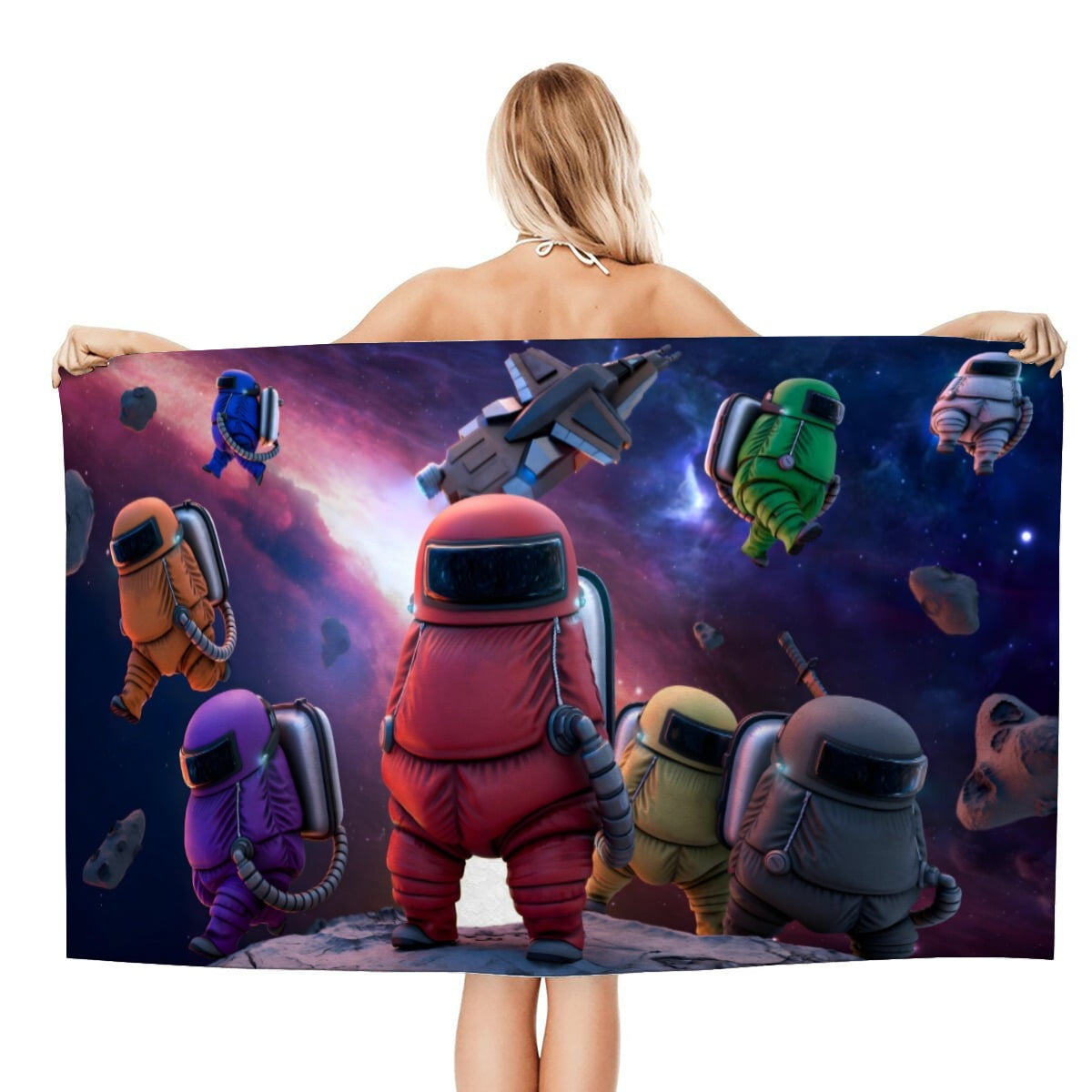 Among Us-theme Gifts Quick-dry Beach Towel for Women Girl Birthday ...