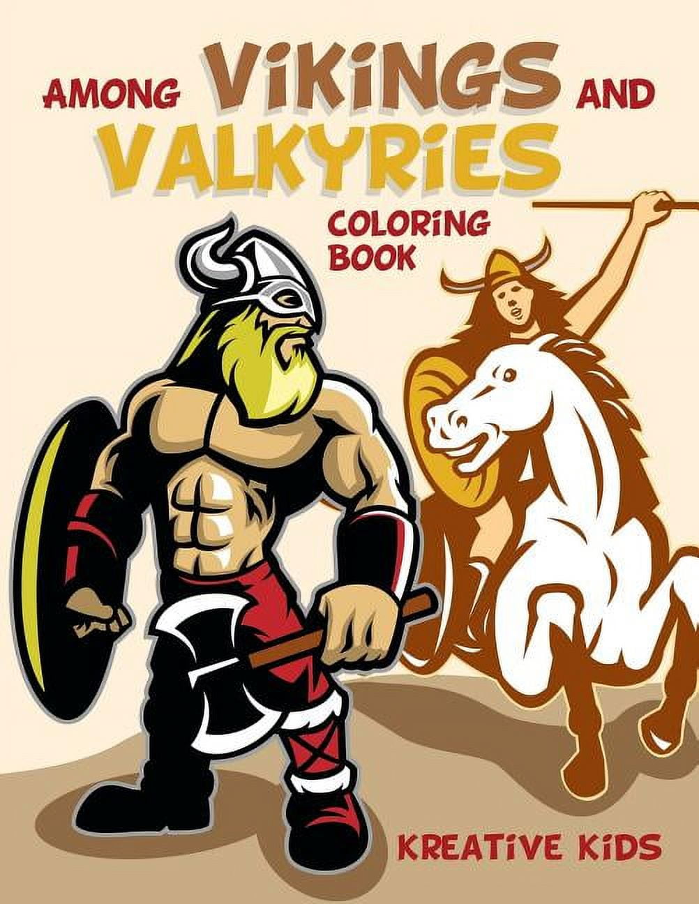 Among Vikings and Valkyries Coloring Book (Paperback) - Walmart.com