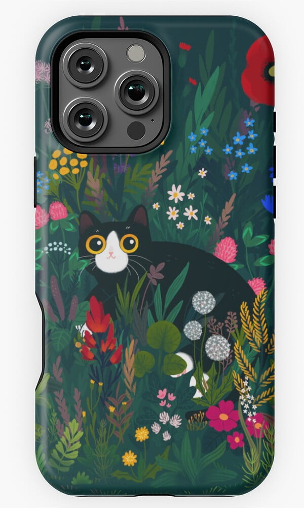Among Wildflowers Nature Art Phone Case for iPhone 16 15 14 13 12 11 ...