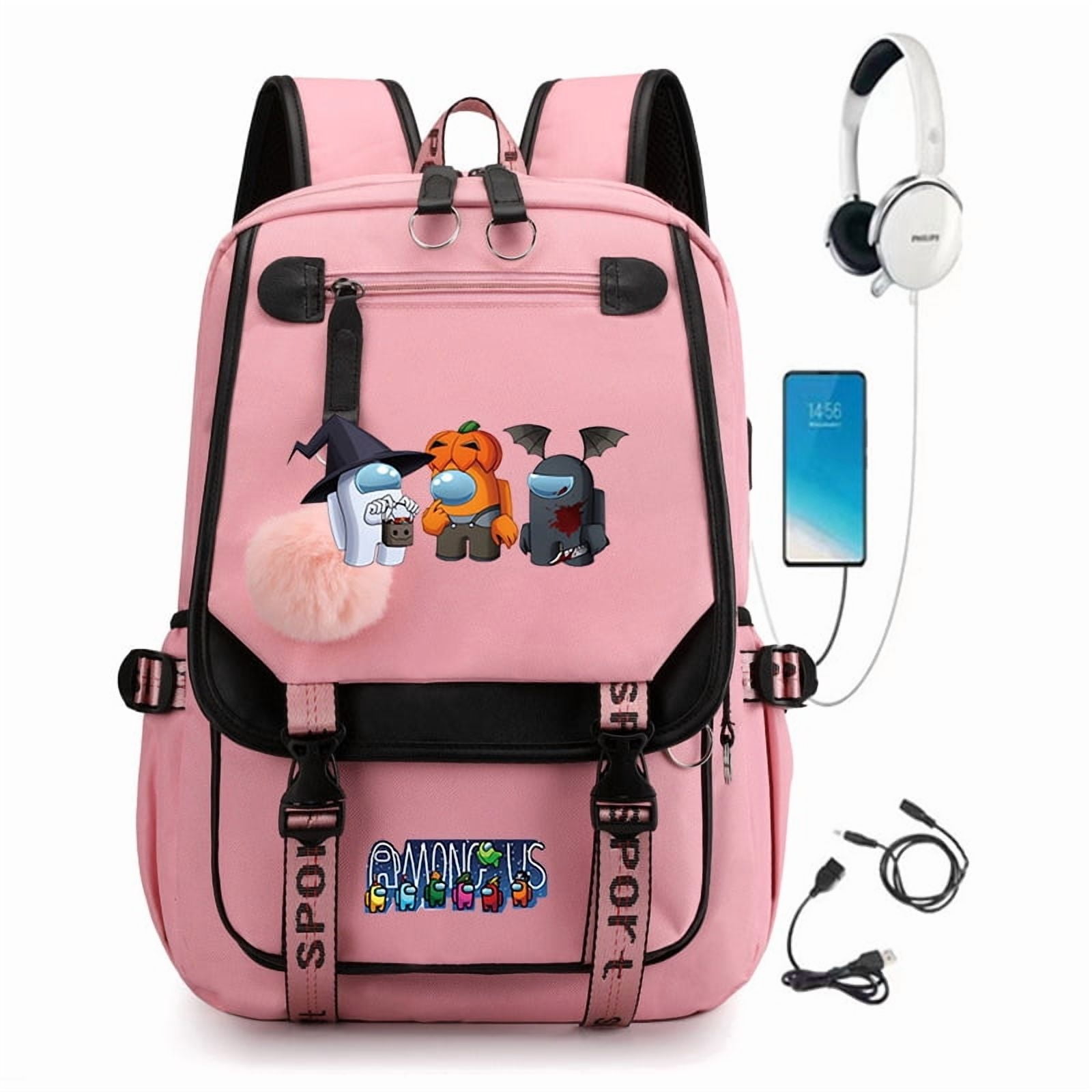 Among-us Anime Backpack For Women Men, Fashion Daypack, Classic High ...