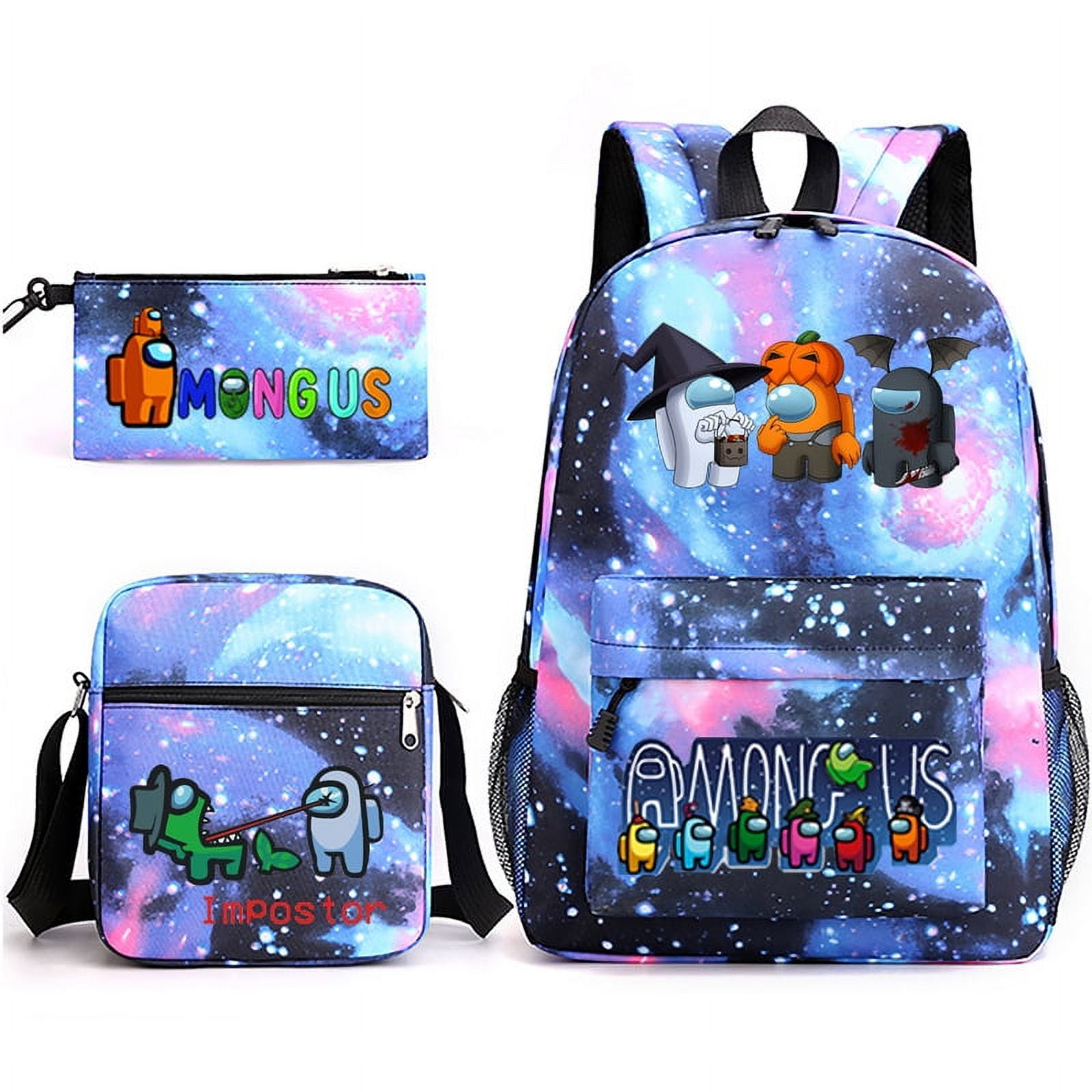 Among-us Anime Backpack Set 3 Pieces Shoulder Bag and Pencil Case for ...