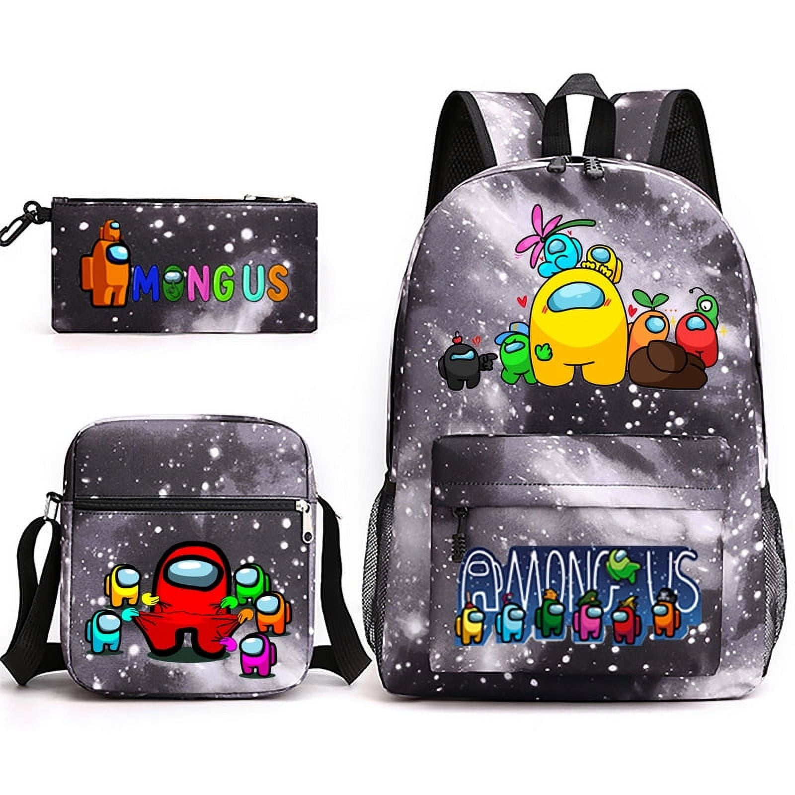 Among-us Anime Backpack Set 3 Pieces Shoulder Bag and Pencil Case for ...