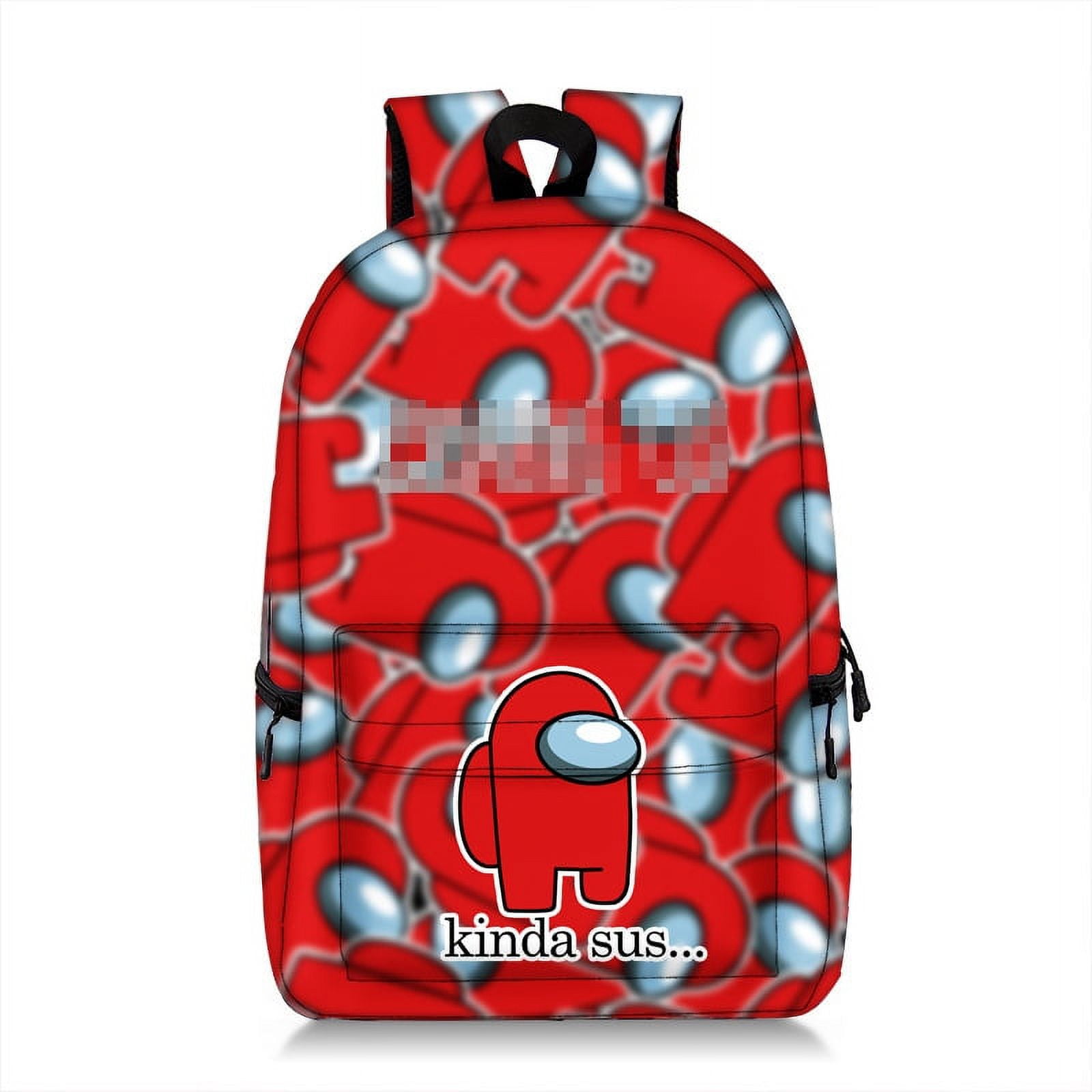 Among-us Backpacks Cartoon Backpack 3D Printed Laptop Bag Shoulder ...