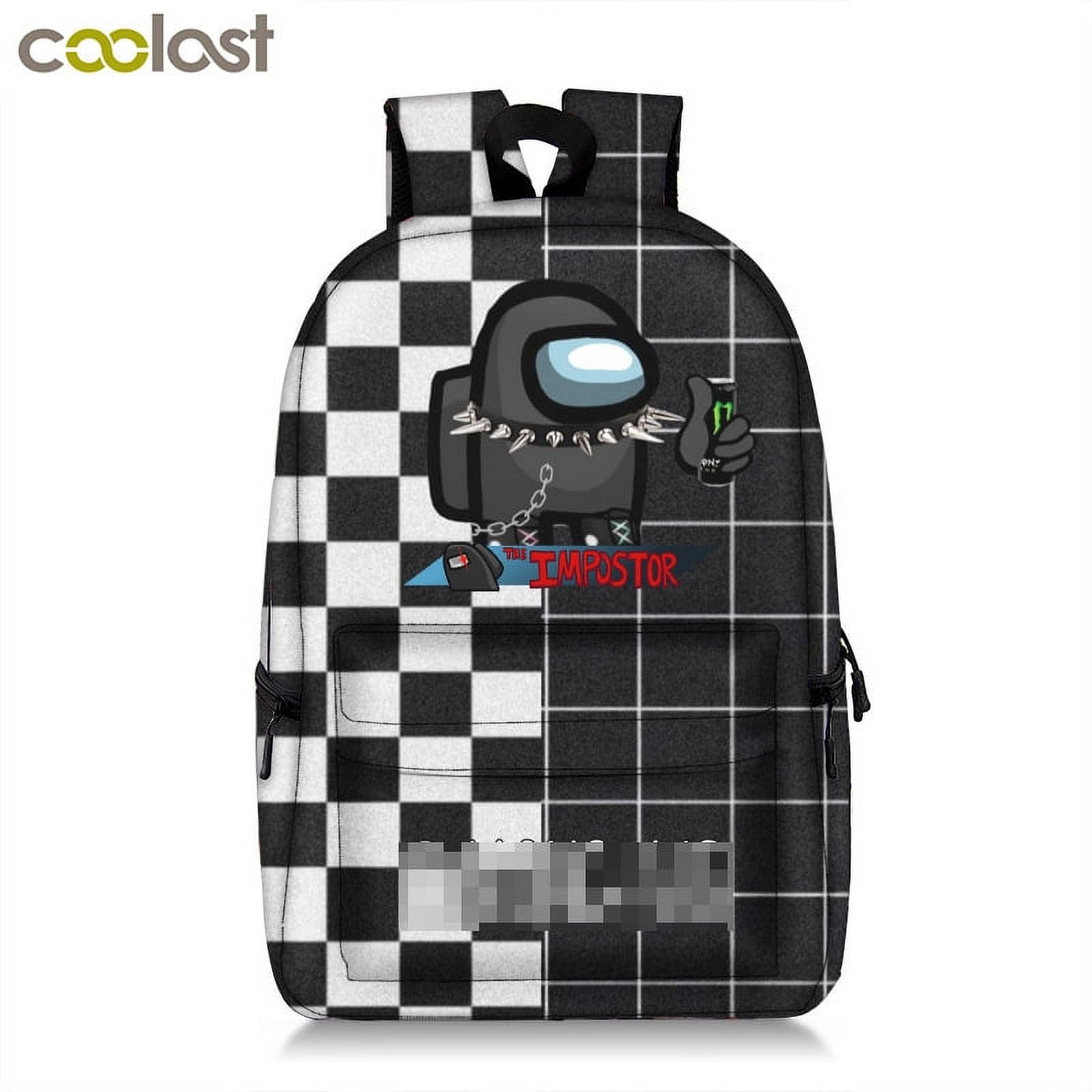 Among-us Backpacks Cartoon Backpack 3D Printed Laptop Bag Shoulder ...