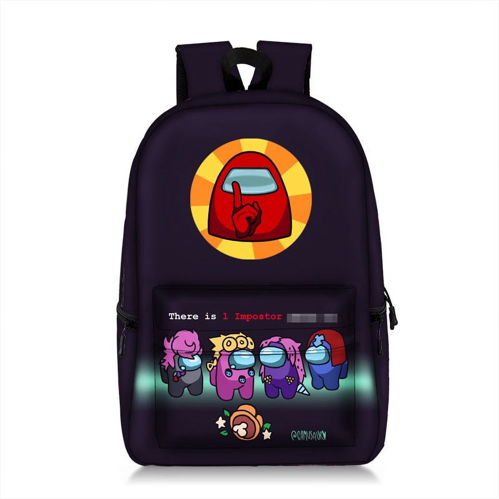 Among-us Backpacks Cartoon Backpack 3D Printed Laptop Bag Shoulder ...
