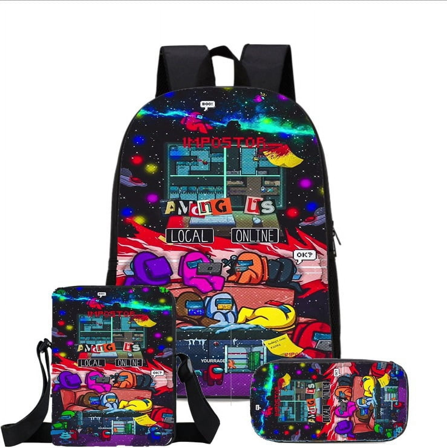 Among us Games Anime Bpack Three-piece Backpack - Walmart.com