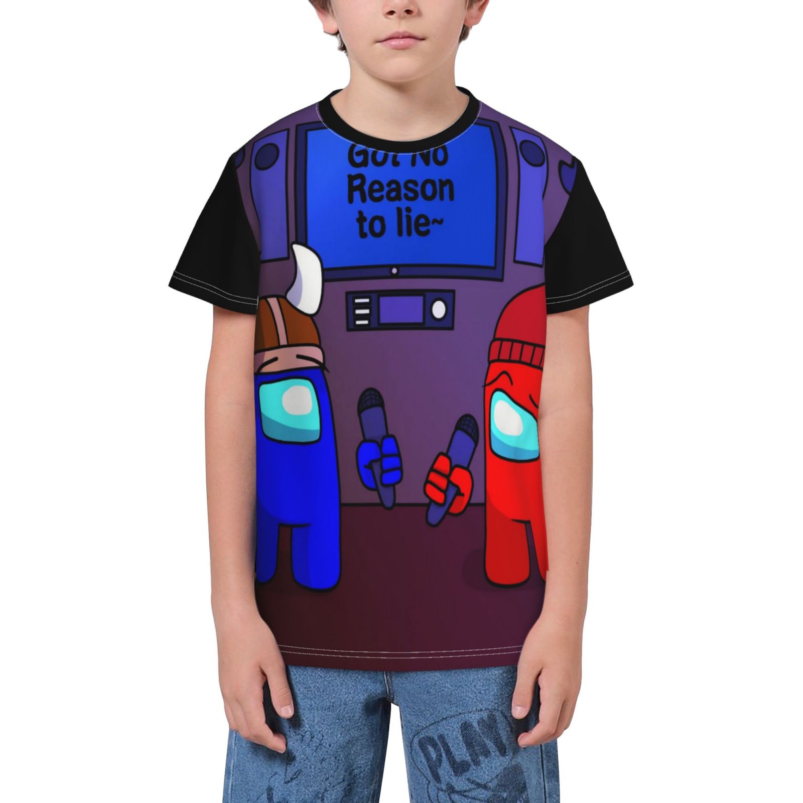 Among us Got No Reason to lie Crewmate Boys Teens Casual T Shirts,Cool ...