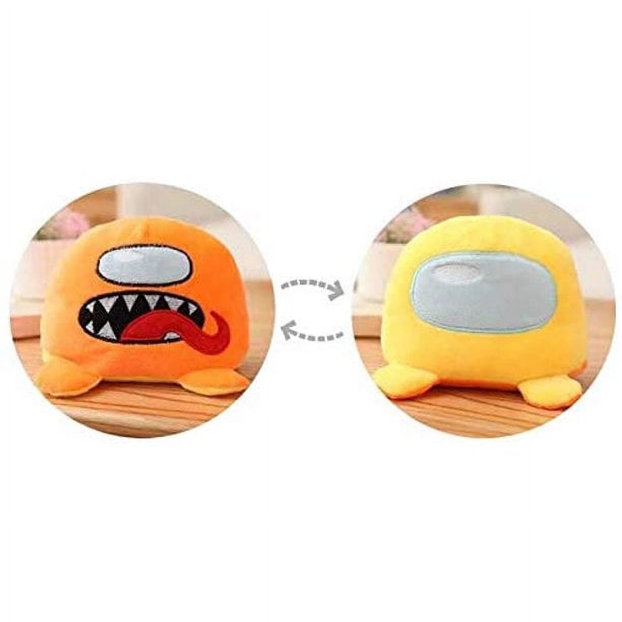 AmongUs Space Werewolf kill game Double flip plush doll Yellow Orange ...