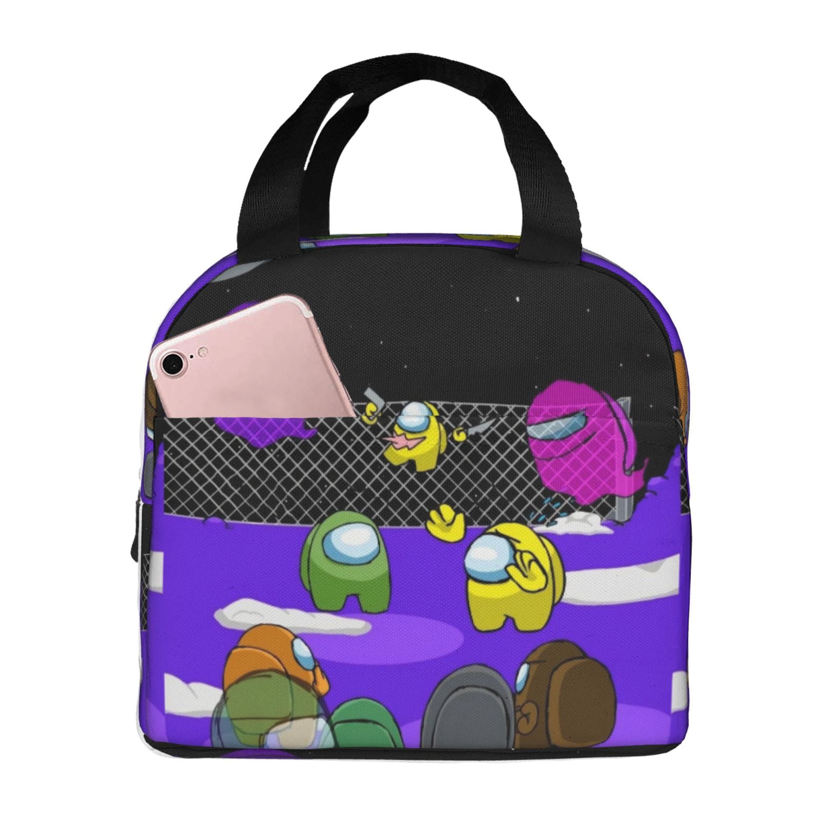 Amongus Fans Art Lunch Box for Women/Men,Insulated Lunch Bag,Lunch Tote Bags Leakproof Cooler ...