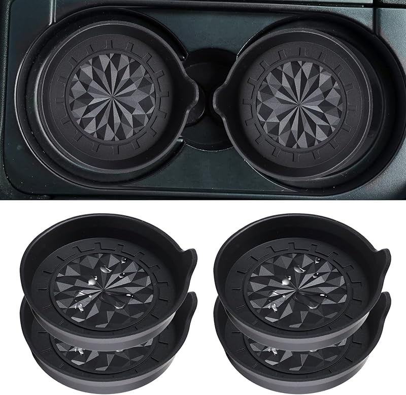 Amooca Automotive Cup Holders Universal Car Cup Coaster Waterproof Non ...