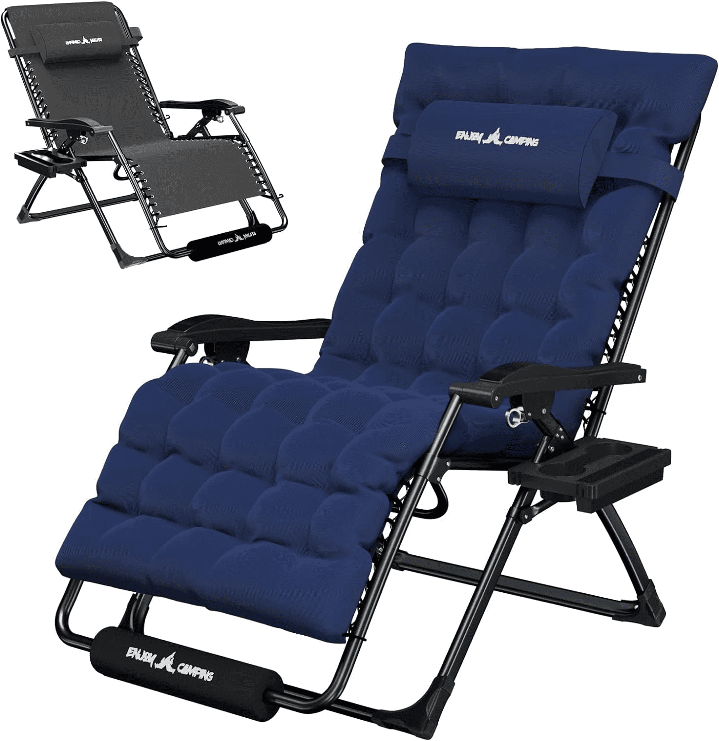 Amopatio 33 XL Oversized Zero Gravity Chair, Patio Recliner with ...