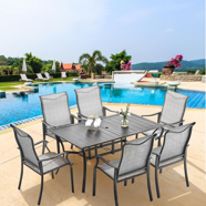Gymax 2-Piece Patio Dining Chairs Set with Steel Frame for Yard and ...