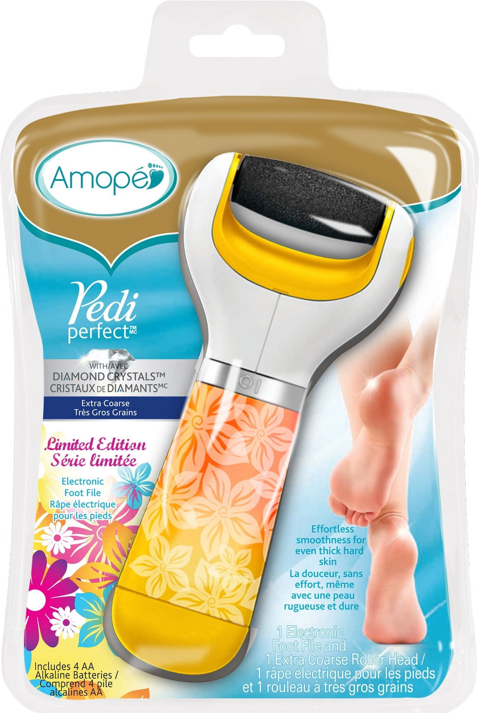 Amope Pedi Perfect Electronic Foot File, Extra Coarse, Limited Edition ...