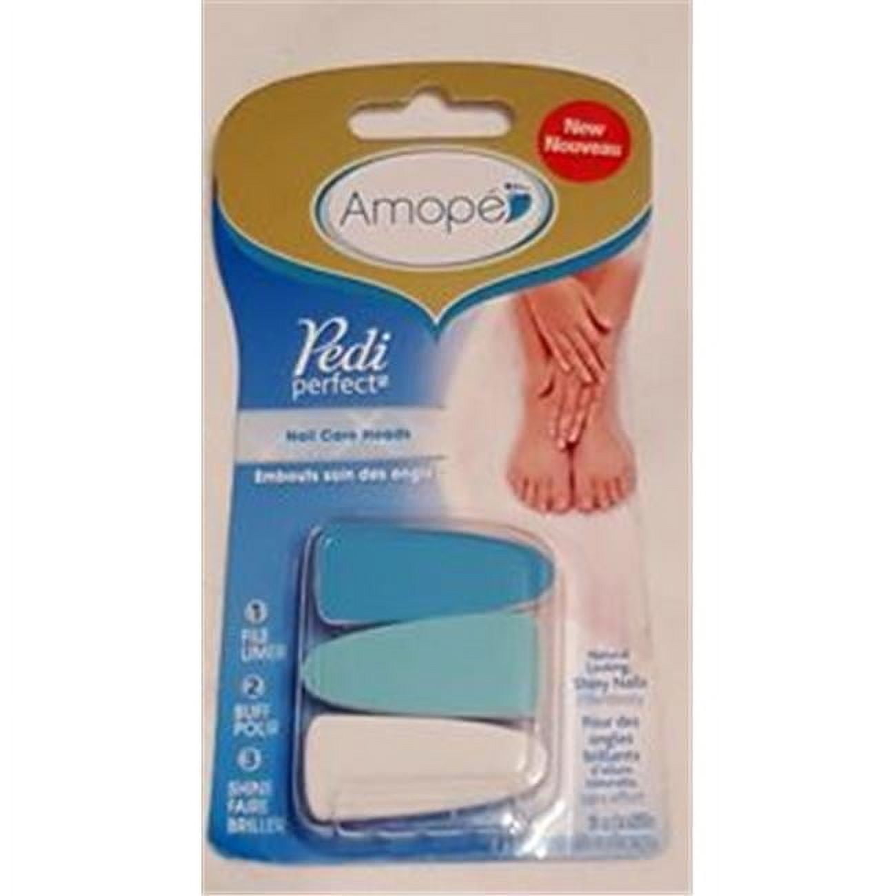 Amope Pedi Perfect Electronic Pedicure Foot File Nail Care System Heads ...