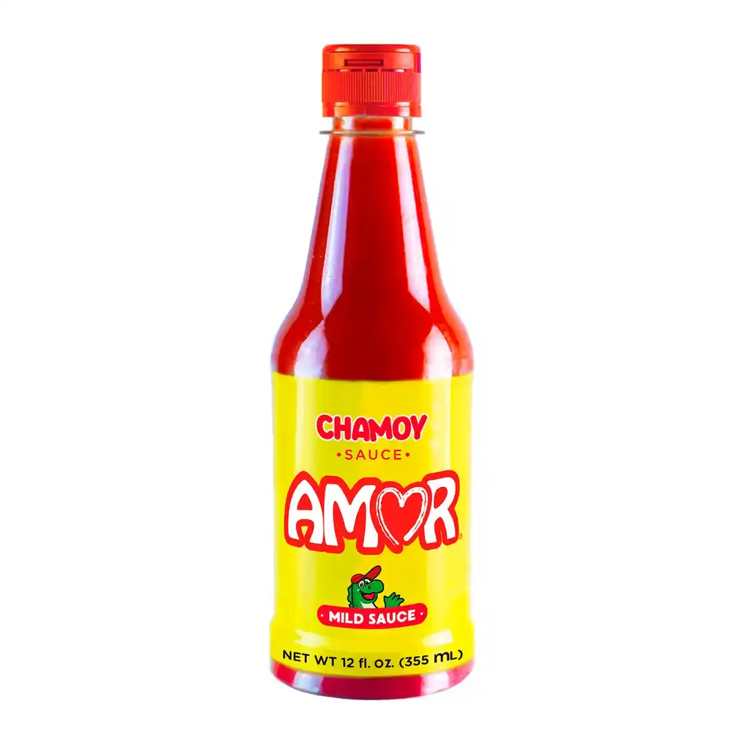 Amor Chamoy Sauce, 12 oz, Mexican Sweet & Spicy Grocery, Sugar-Free ...