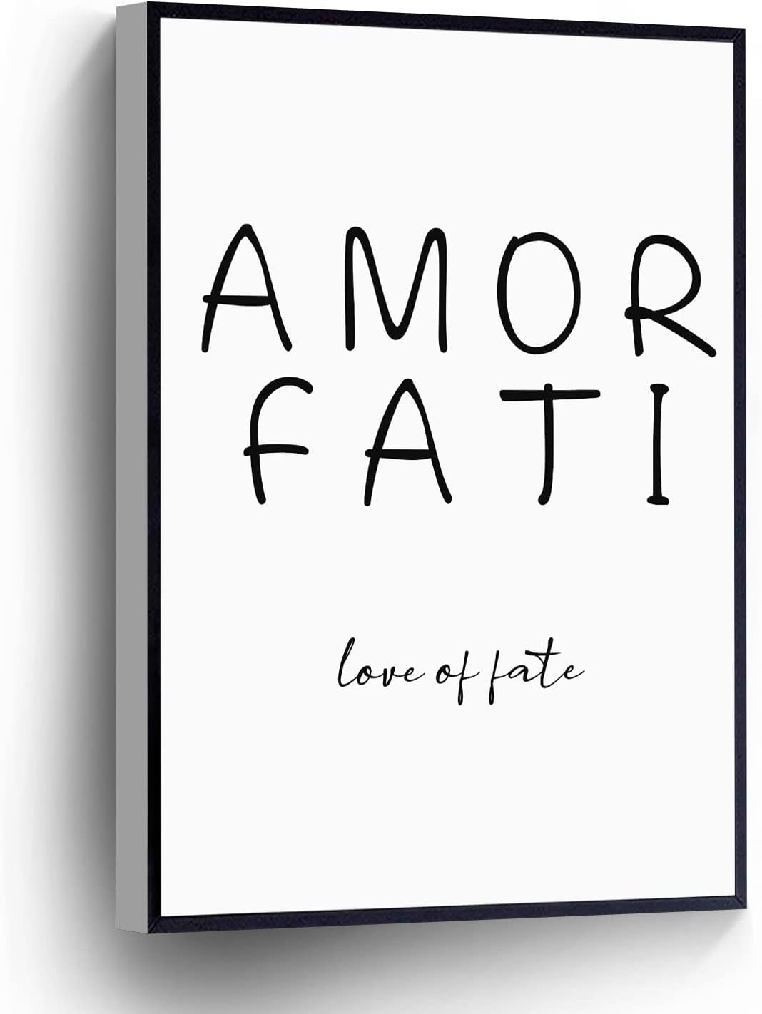 Amor Fati Love Of Fate Canvas Wall Art Friedrich Nietzsche Poster ...