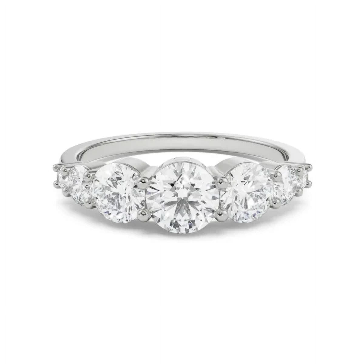 Amor Jewel 1.28 Ct Round Cut Lab Created Diamond Ring - 14K White Gold ...