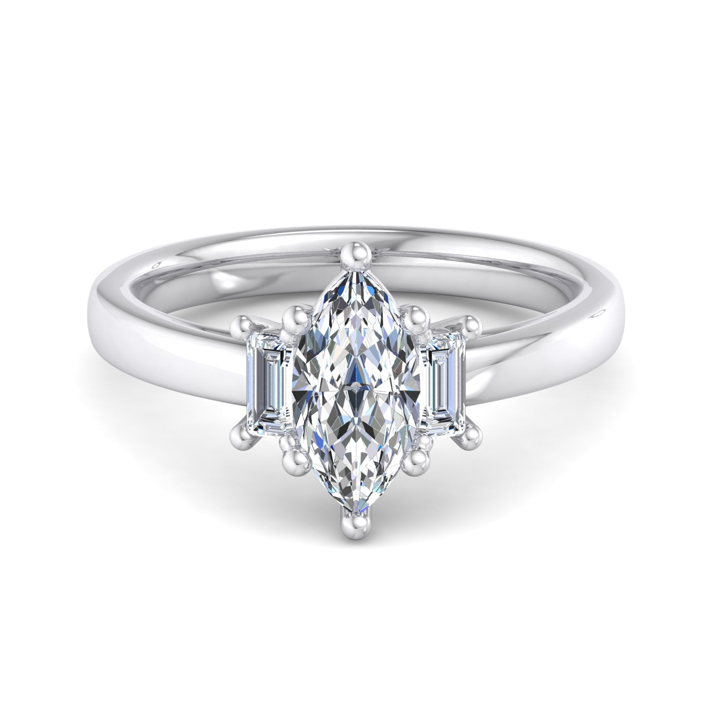 Amor Jewel 1.6 Ct Marquise Cut Diamond Engagement Ring - Beautifully ...
