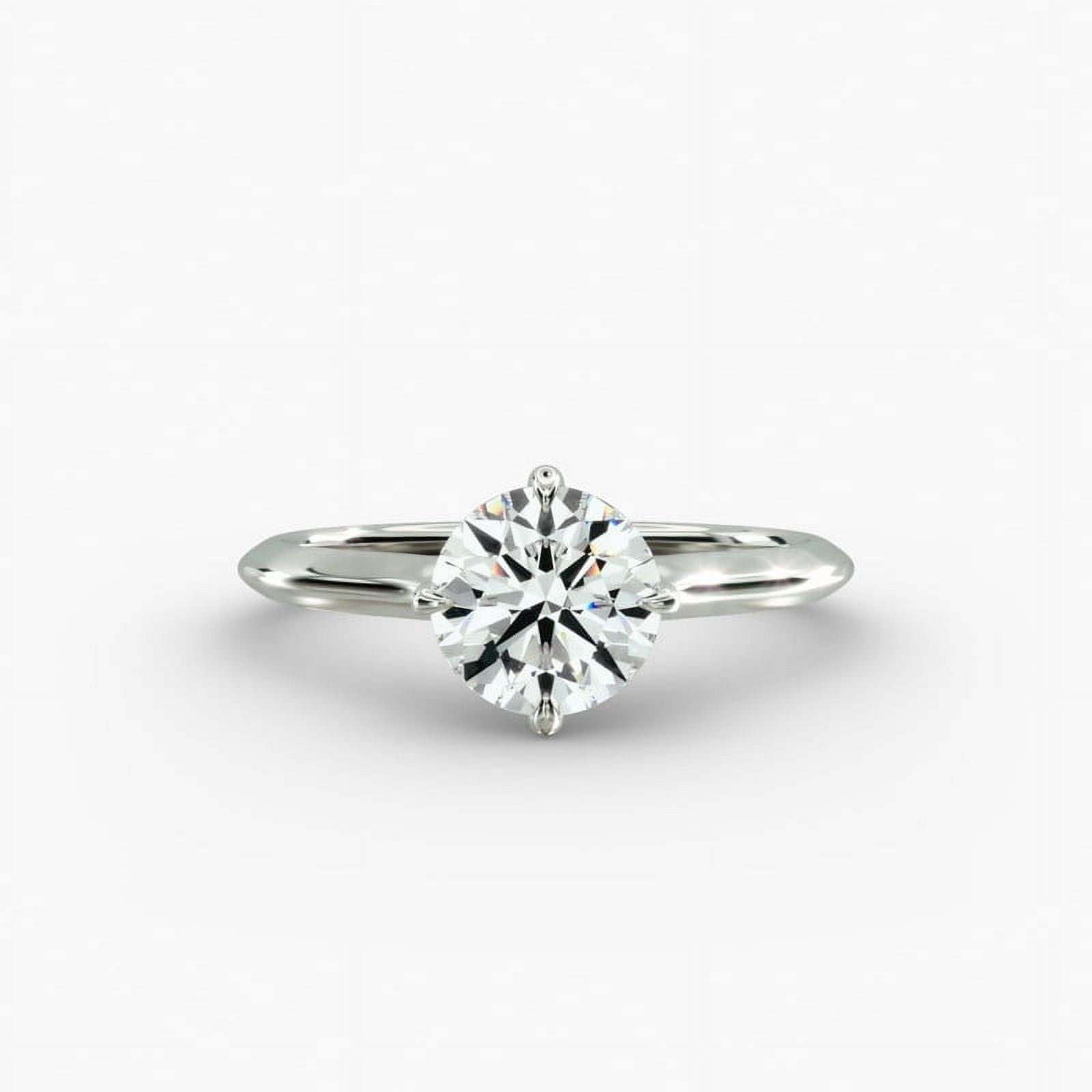 Amor Jewel 1.5 Ct Round Cut Lab Created Diamond Rings - 14K White Gold ...