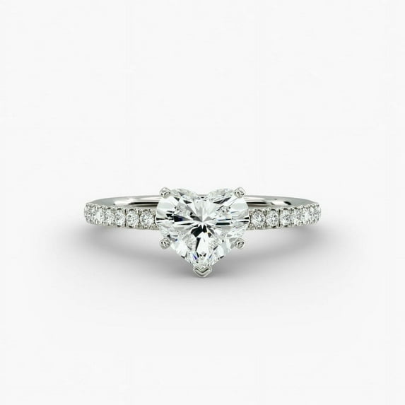 Amor Jewel 1.7 Ct Heart Cut Lab Created Diamond Engagement Ring ...