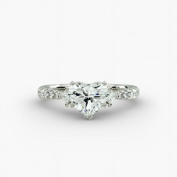 Amor Jewel 14K White Gold Plated Diamond Ring - 1.5 Ct Lab Created ...