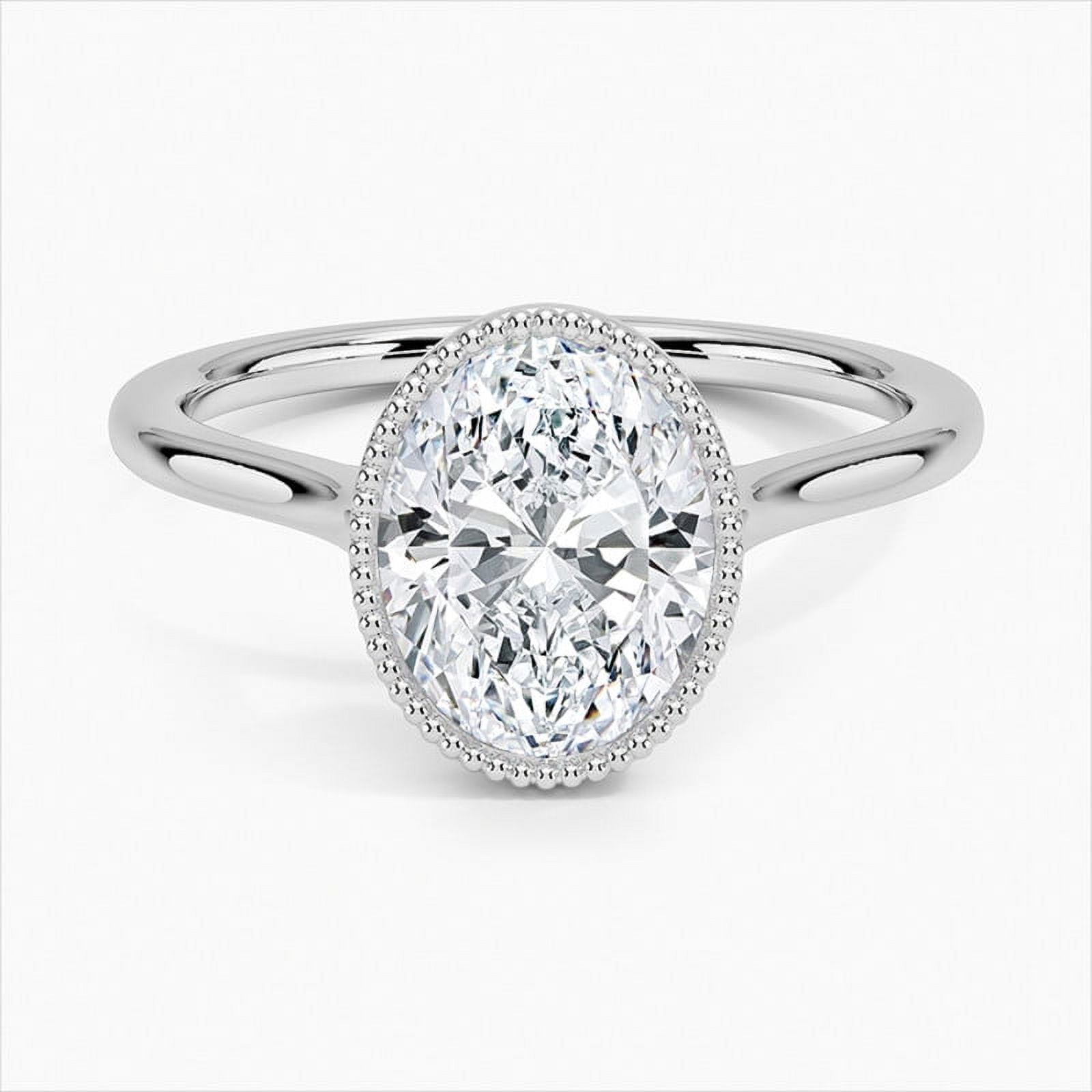 Amor Jewel 2.1 Ct OvalCut Diamond Solitaire Rings - 14K White Gold ...