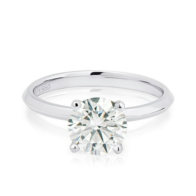 Amor Jewel 2.1 Ct Round Cut Lab-Created Simulated Diamond Engagement ...