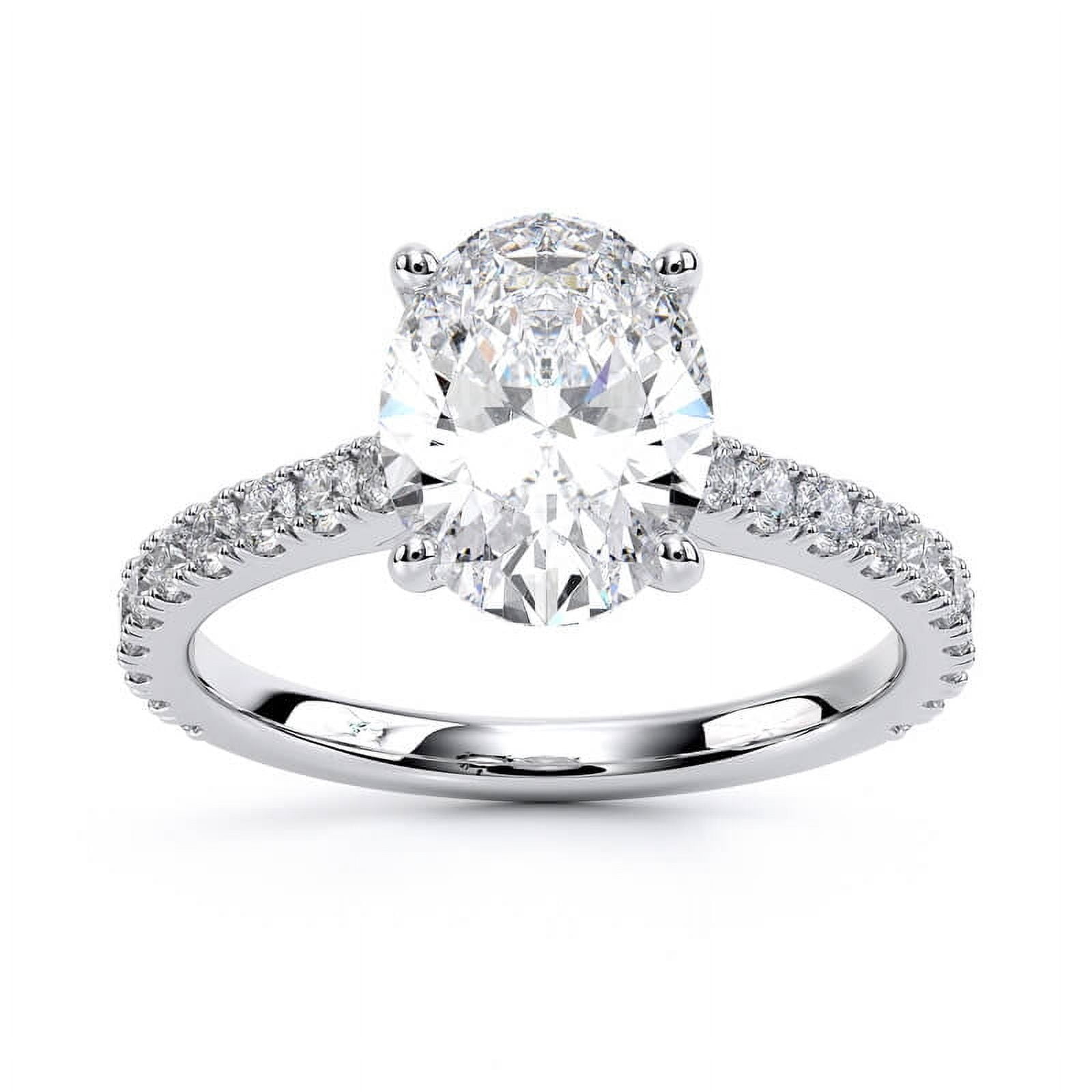 Amor Jewel 2 Ct Oval Cut Engagement Ring – Lab-Created Simulated ...