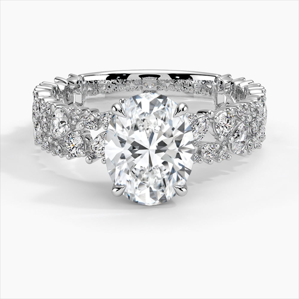 Amor Jewel 2 Ct Oval Cut Lab Created Diamond Wedding Anniversary Ring ...