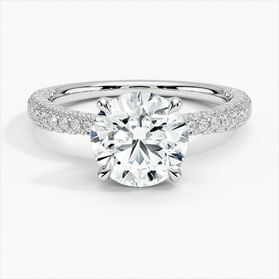 Amor Jewel Brilliant 1.9 Ct Round Cut Lab Created Diamond Ring - 14K ...