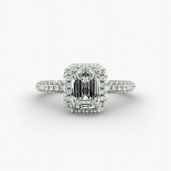 Amor Jewel Emerald Cut 1.7 Ct Lab Created Diamond Women's Wedding Women ...