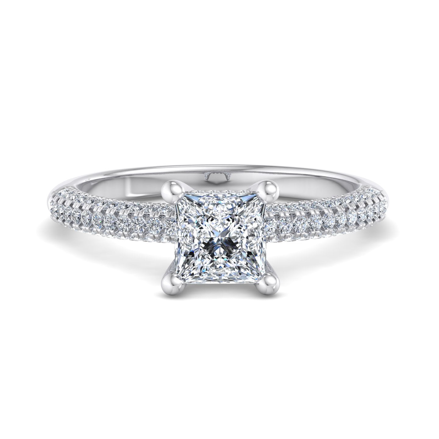 Amor Jewel Engagement Ring for Women - 1.49 Ct Princess Cut Solitaire ...