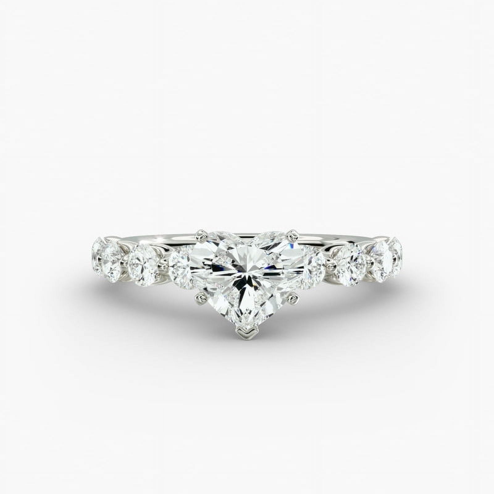 Amor Jewel Heart Cut 1.6 Ct Lab Created Diamond Engagement Ring - 14K ...