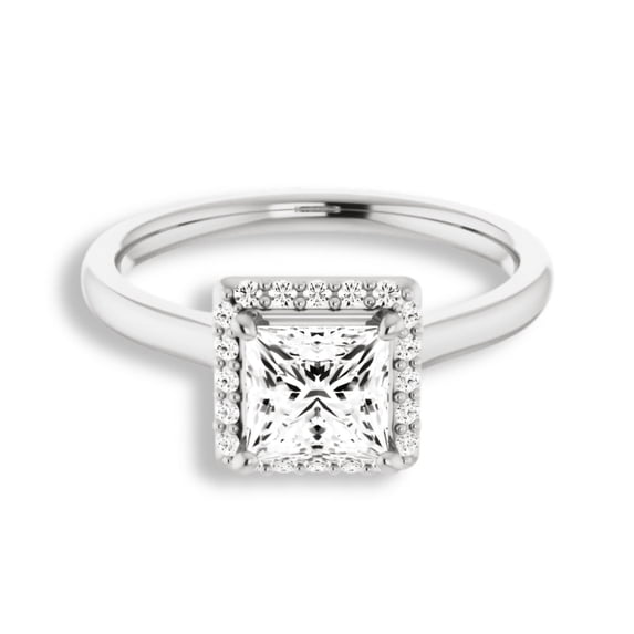 Amor Jewel Princess Cut Excellent 2 Ct Diamond Ring for Women's - 14K ...