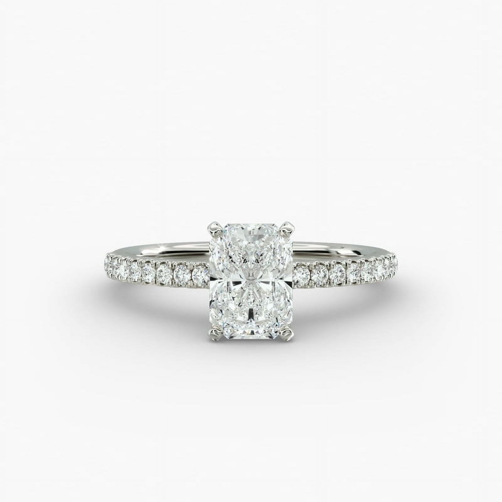 Amor Jewel Radiant Cut 2 Ct Lab Created Diamond Engagement Wedding Ring ...