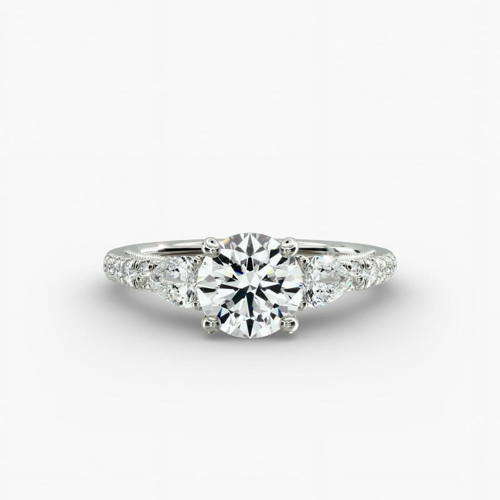 Amor Jewel Jewel Round Cut 1.7 Ct Lab Created Diamond Lovable Wedding ...