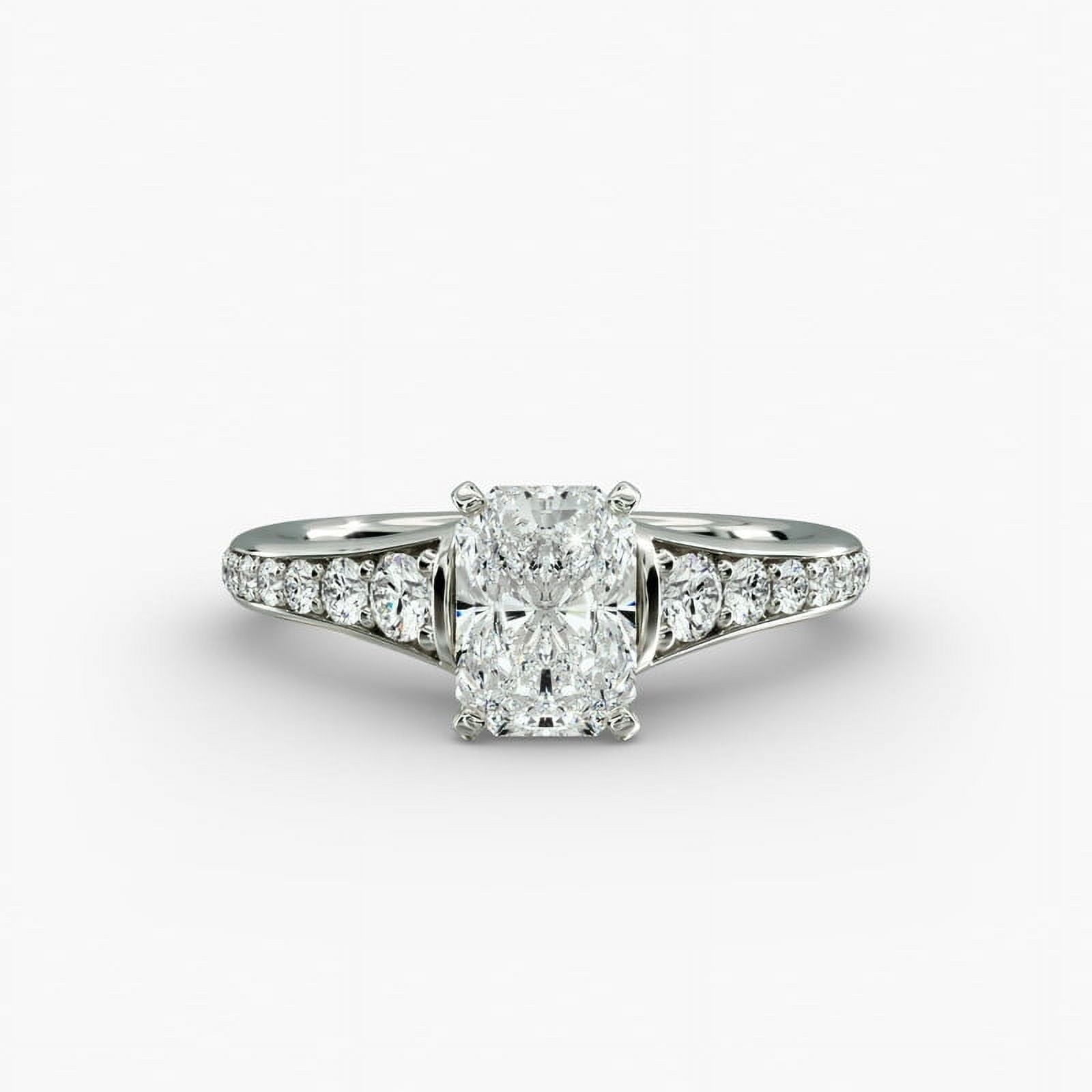 Amor Jewel Stamped 14K White Gold Plated Anniversary Diamond Solitaire ...