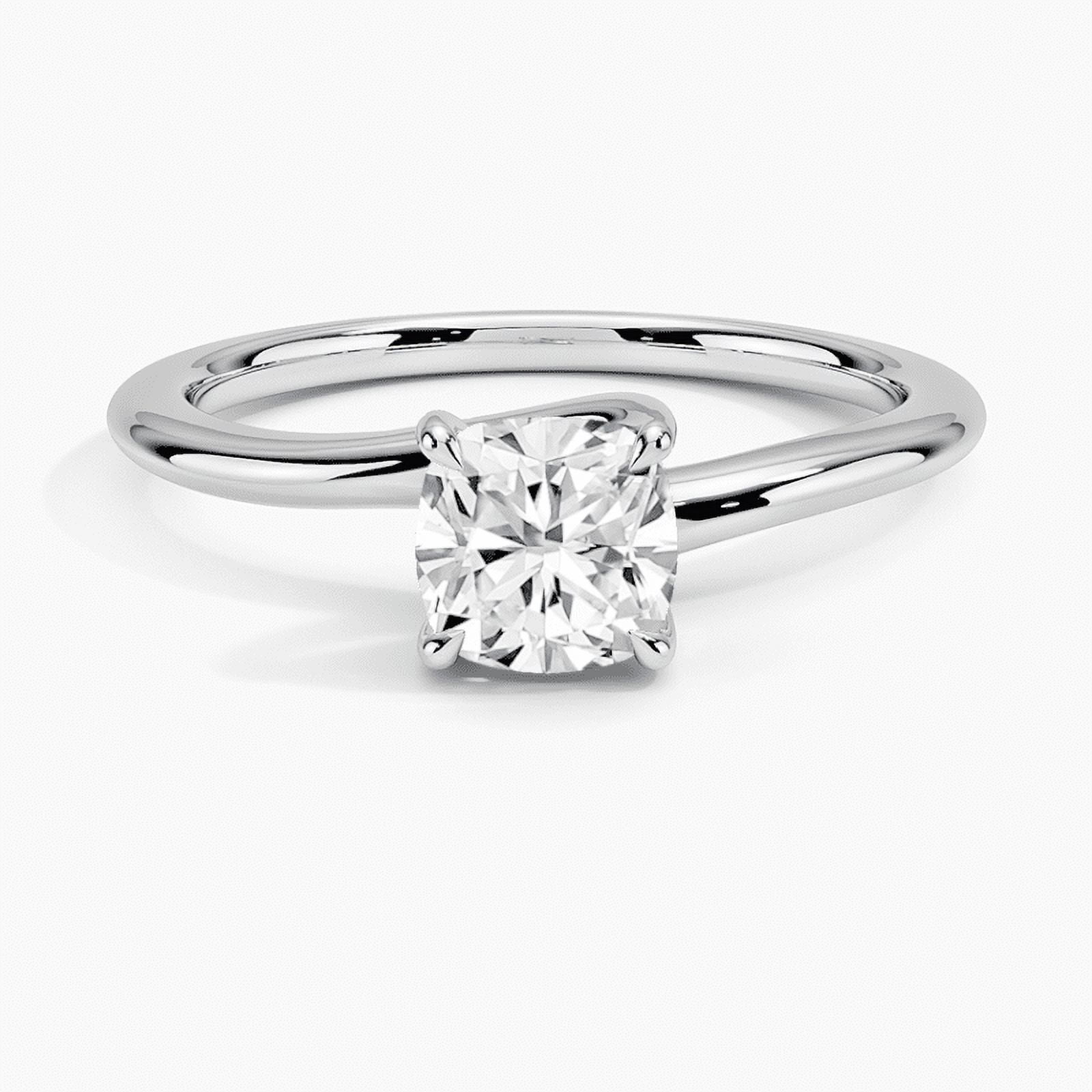 Amor Jewelry 1.7 Ct Cushion Cut Moissanite Engagement Ring - 14K White ...