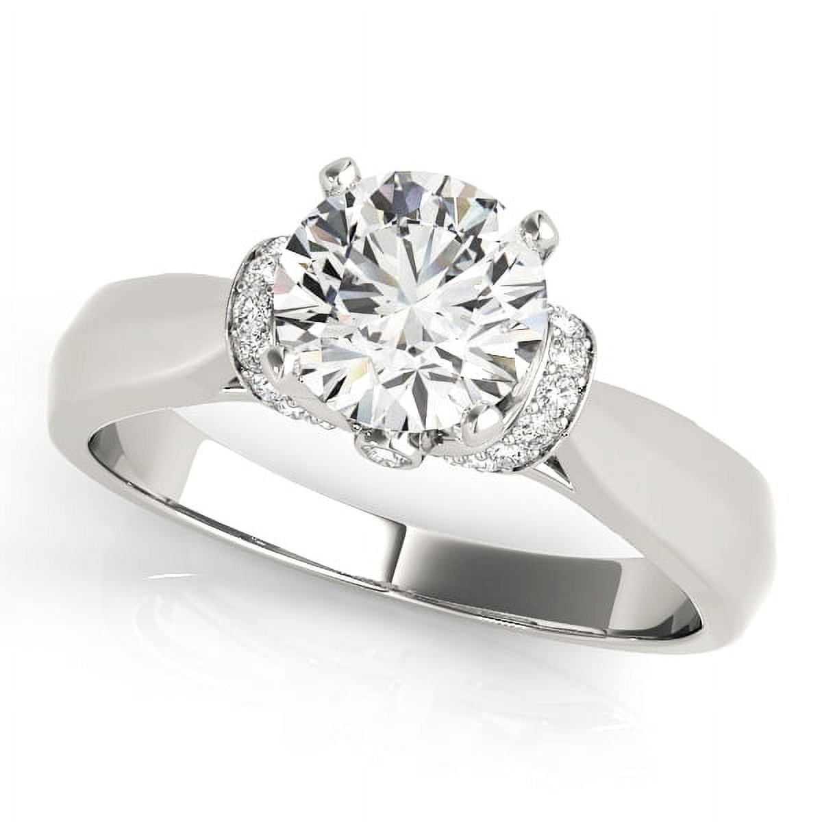 Amor Jewelry 1.92 Ct Round Cut Halo Engagement Solitaire Ring - 14K ...
