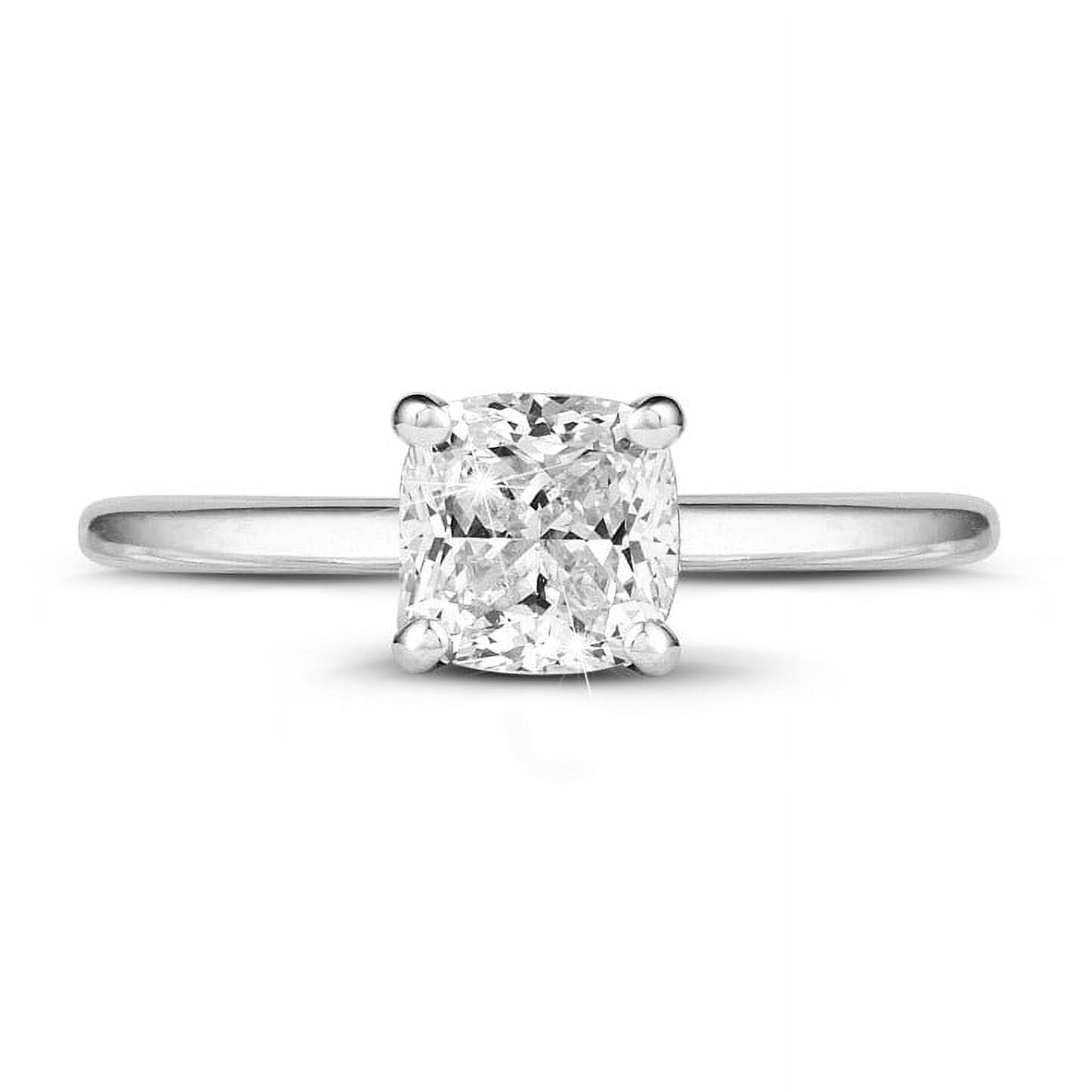 Amor Jewelry 14K White Gold Plated 1.81 Ct Cushion Cut Moissanite Ring - Gorgeous Ring ...