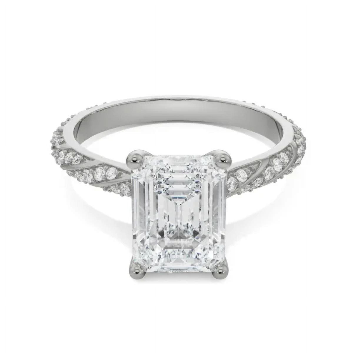 Amor Jewelry 2.02 Ct Moissanite Engagement Ring - Radiant Cut Design ...